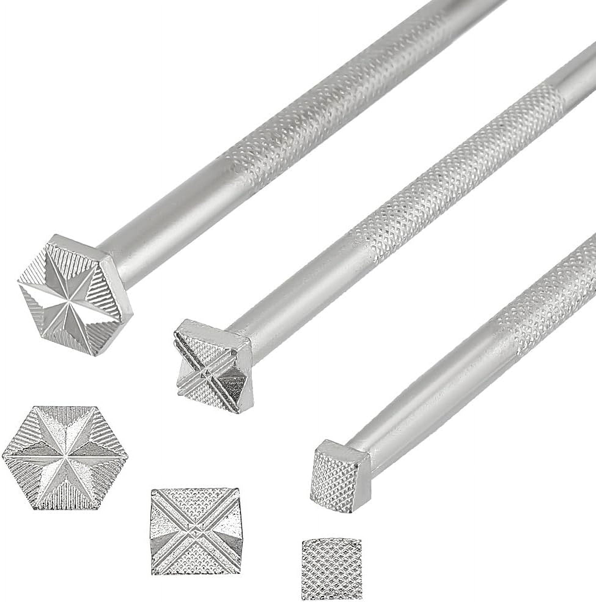 3Pcs Leather Stamping Tools 3 Styles Leathercraft Carving Tool Stamp ...