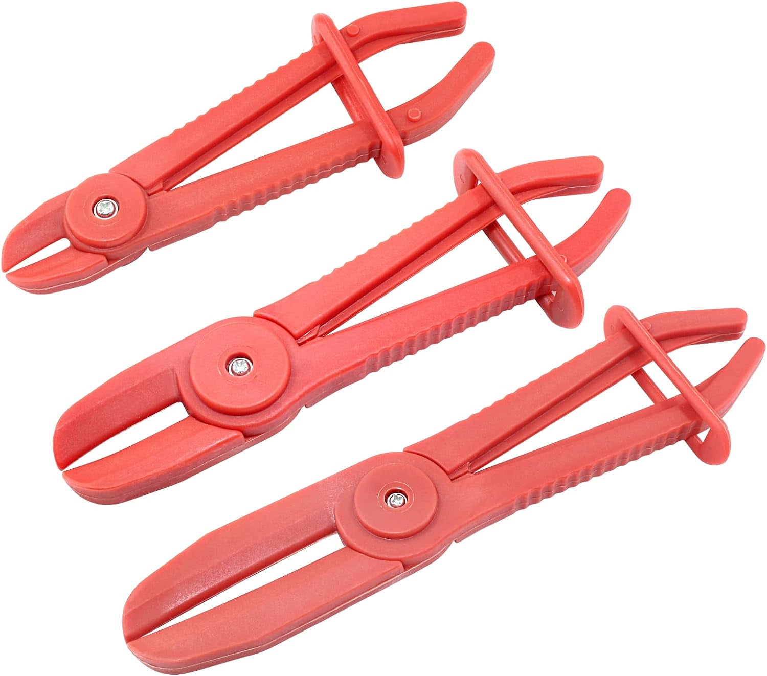 3Pcs Line Clamps Flexible Hose Clamps Pliers Kit, Red Hose Pinch Off ...