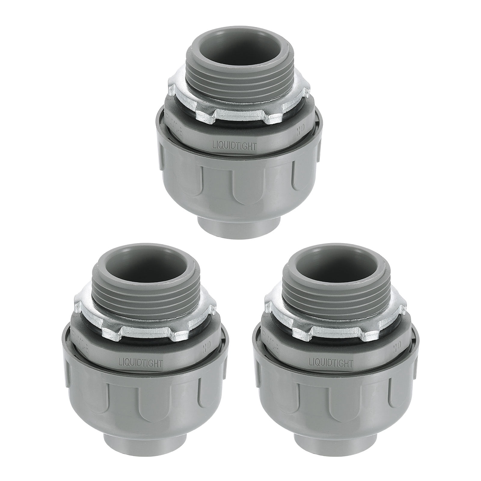 3Pcs Liquid Tight Connectors, 1" NPT Plastic 180 Degree Conduit Fitting ...