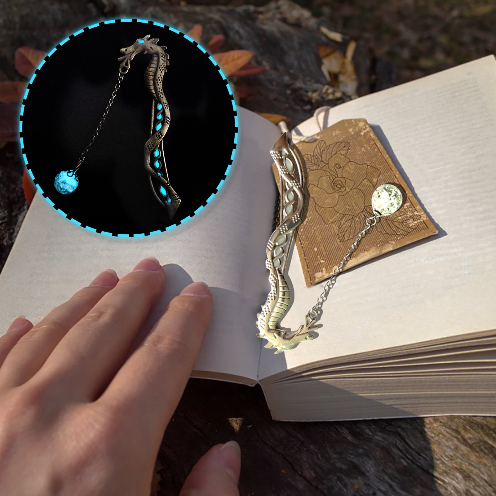 3Pcs Luminous Glow in the Dark Bookmarks under $5! MORESEC Metal Stereo ...