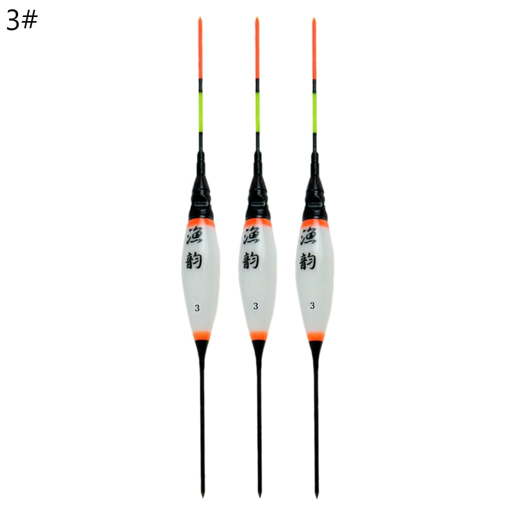 3Pcs Luminous LED Bobbers Fishing Floats and Bobbers Sea Rock Fishing ...