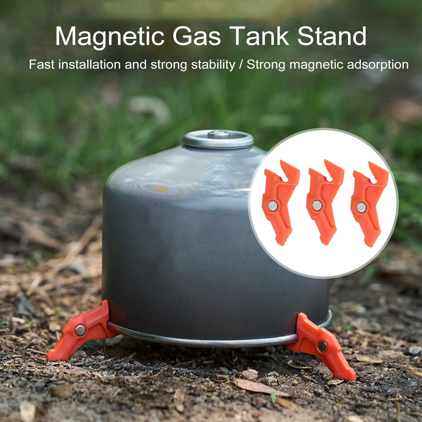 3Pcs Magnetic Gas Tank Stand - Heavy Duty Portable Lightweight Outdoor ...
