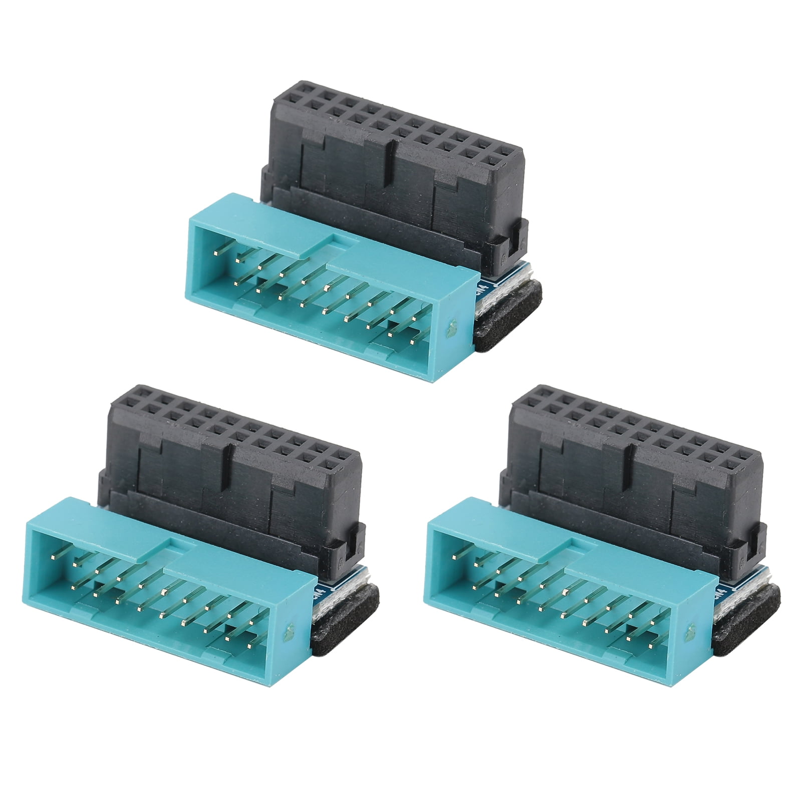 3Pcs Mainboard Power Adapter 19Pin to 90 Degree Connector DIY USB3.0 ...