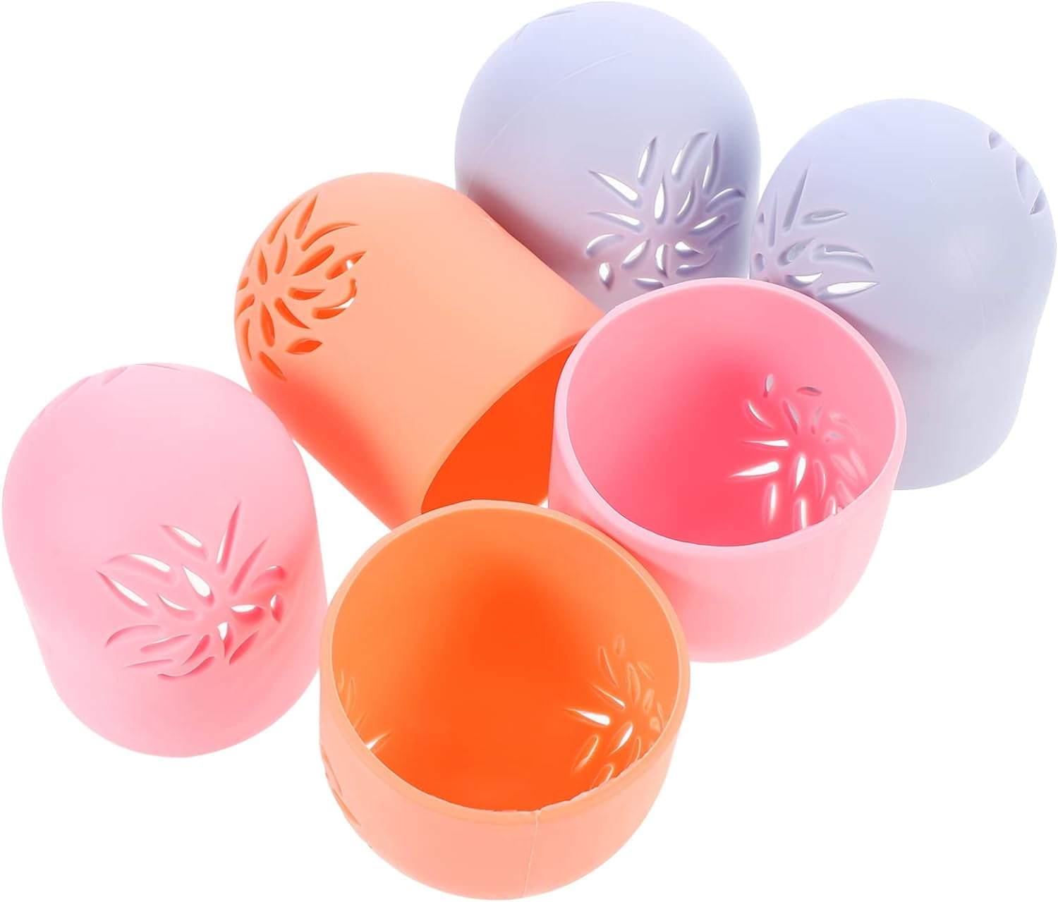 3Pcs Makeup Sponge Holders Soft Silicone Powder Puff Containers Beauty ...