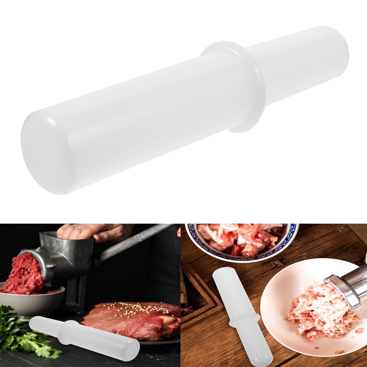 3Pcs Meat Grinder Plastic Meat Pusher Sausage Maker Universal Tamper ...