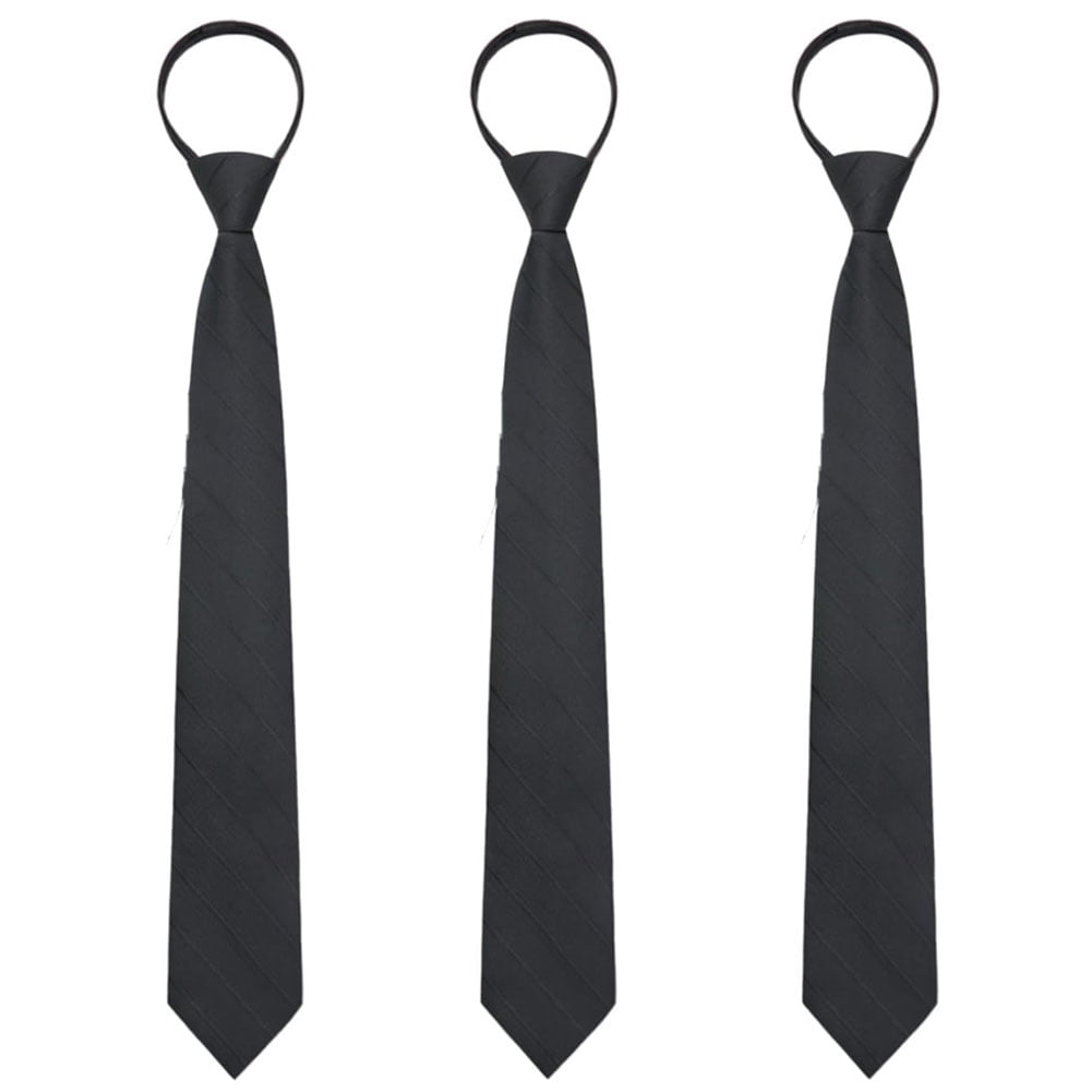3Pcs Mens Ties Pre-tied Ties for Men, Adjustable Zipper Tie Mens Tie ...
