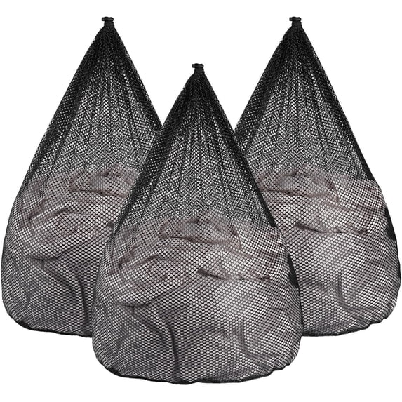 3Pcs Mesh Laundry Bags Washing Machine Mesh Wash Bags Jumbo for ...