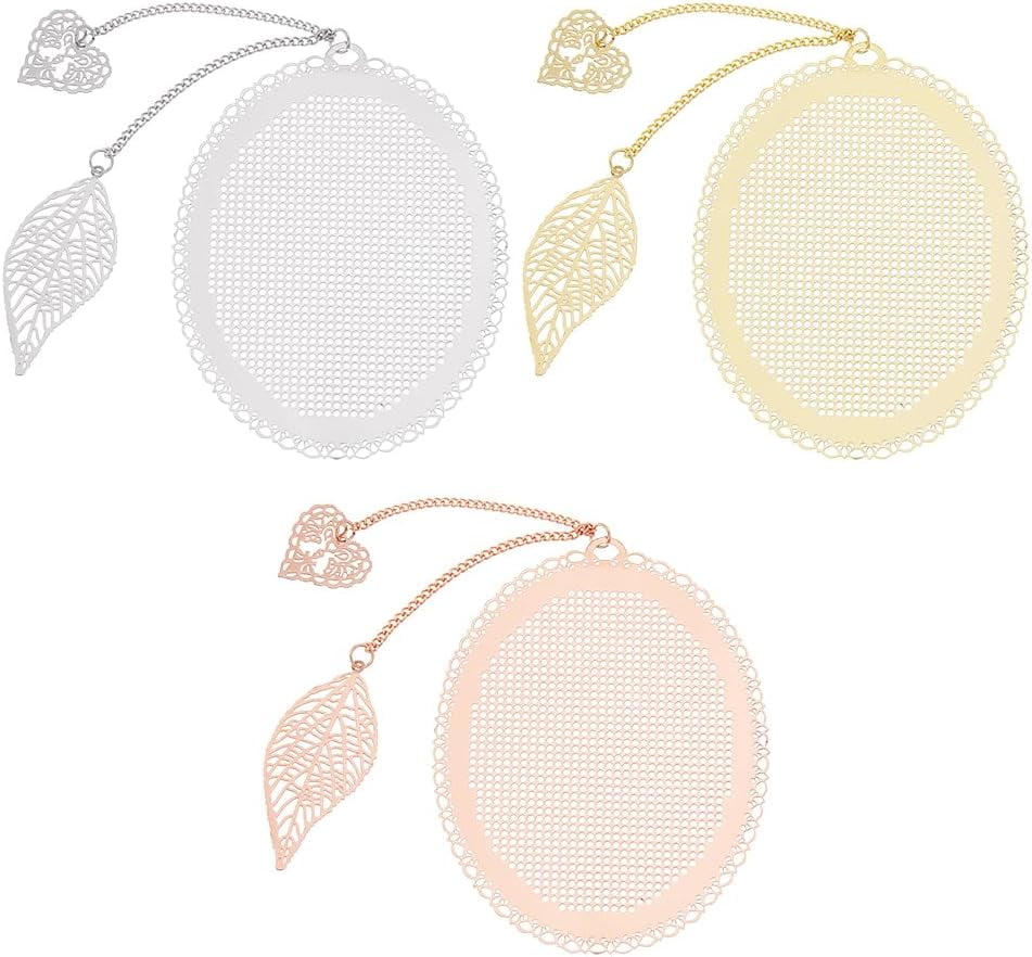 3Pcs Metal Cross Stitch Bookmark Counted Bookmark 3 Colors Bookmark ...
