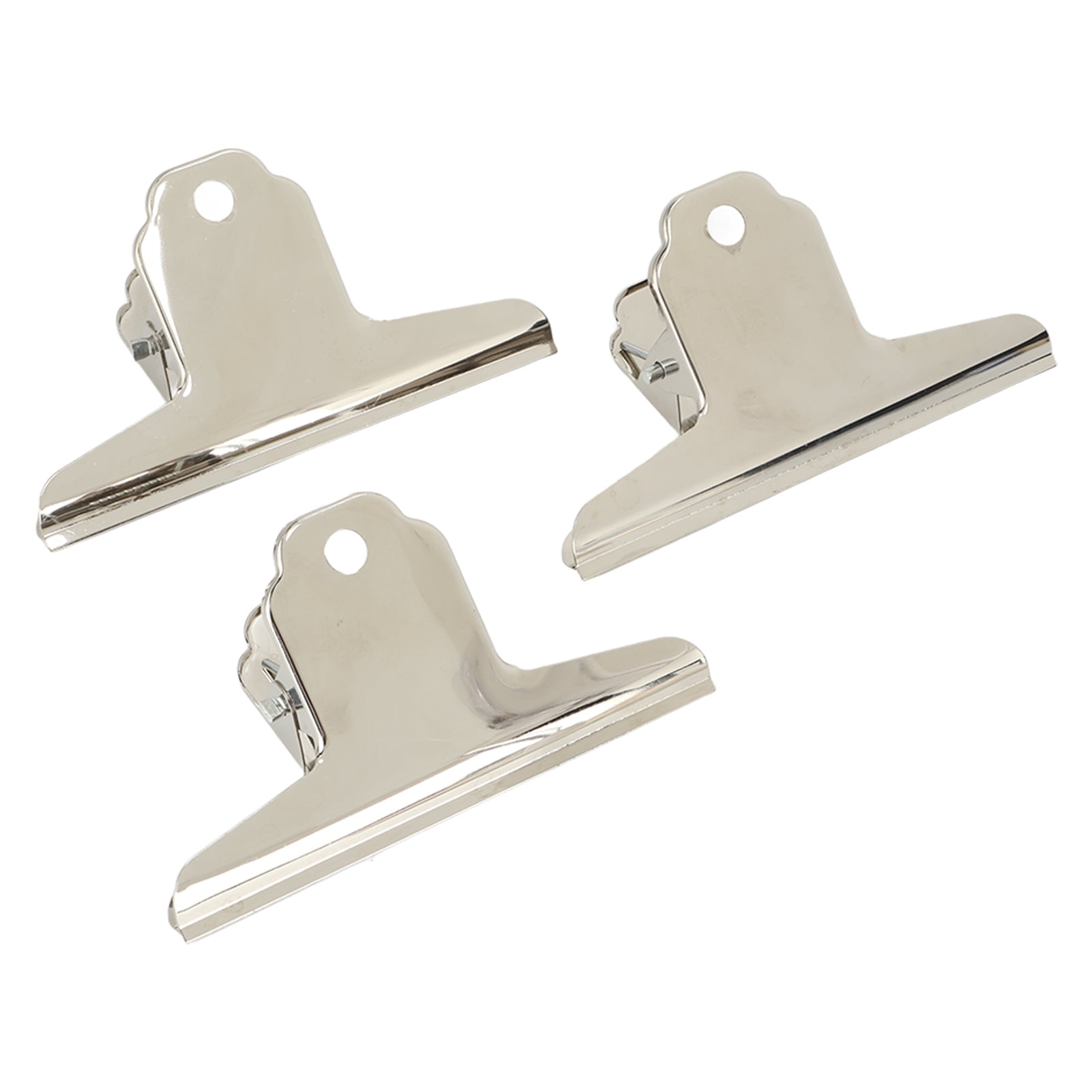 3Pcs Metal Hinge Clip Bulldog Clips Smoother Edges Strong Clamping ...