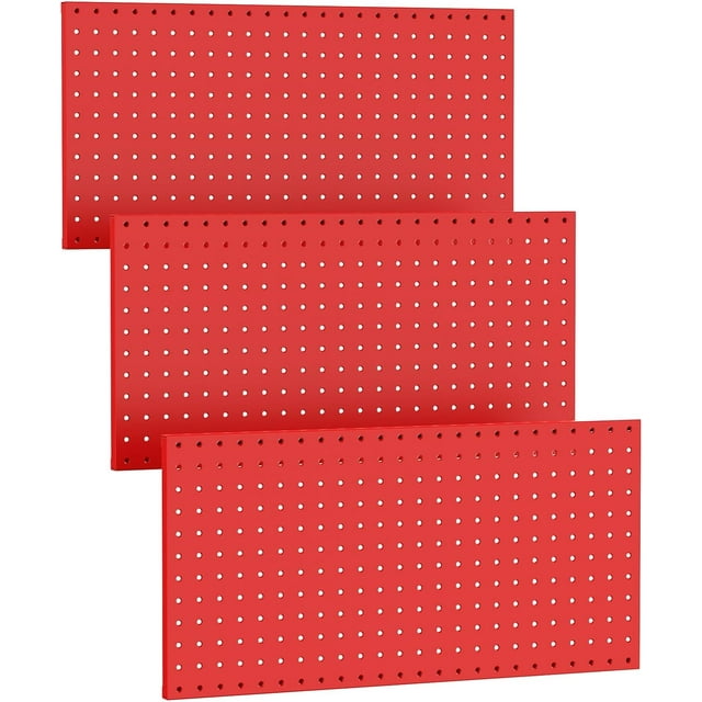 3Pcs Metal Pegboard Panels(12x24 inch) for Wall Garage Tools Storage ...