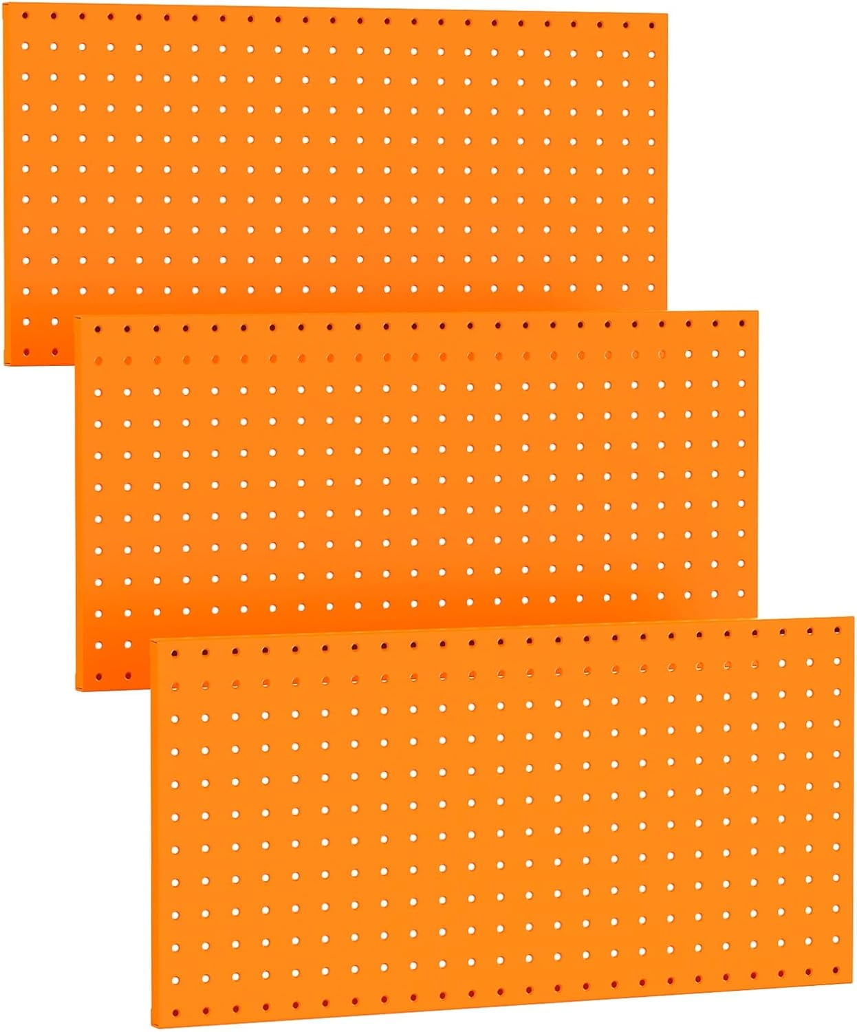 3Pcs Metal Pegboard Panels(12x24 inch) for Wall Garage Tools Storage Pegboard for Workbench ...