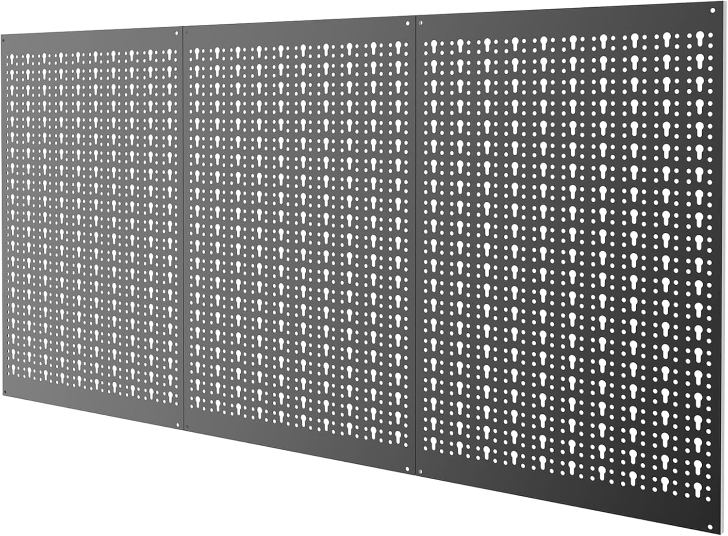 3Pcs Metal Pegboard Panels(16x24 inch) for Wall Garage Utility Tools ...