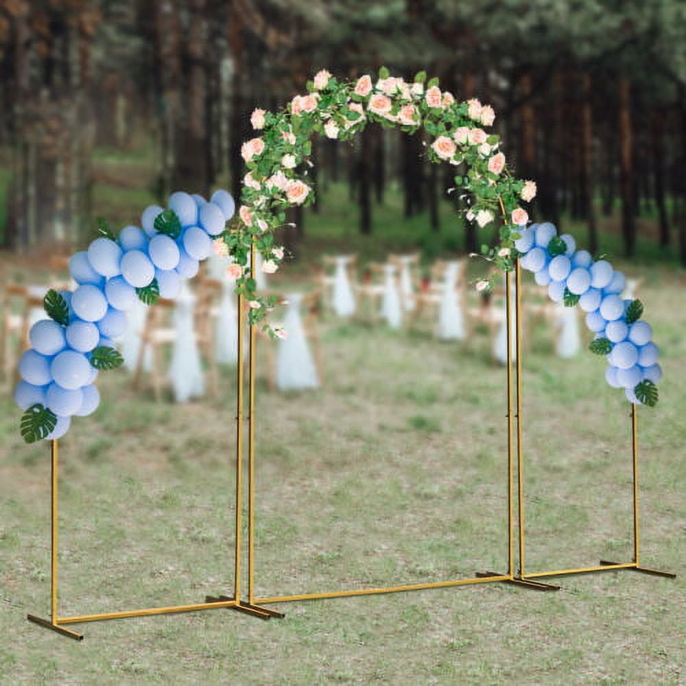 3Pcs Metal Stand Wedding Arch Backdrop Stand For Ceremony Party Yard ...