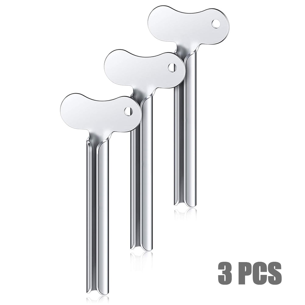 3Pcs Metal Toothpaste Squeezer Stainless Steel Tube Squeezer Key Roller ...