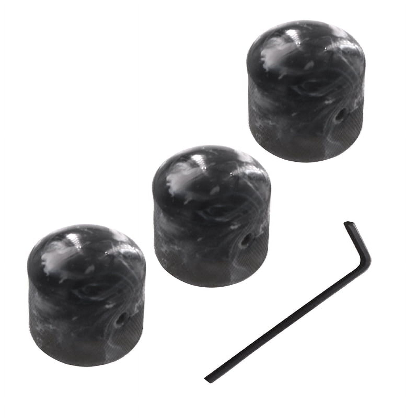 3Pcs Metal Volume Knob Electric Guitar Bass Volume Tone Control Knobs ...
