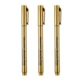 3Pcs Metallic Paint Pen Water Resistant Glittering Highlighter Marker ...