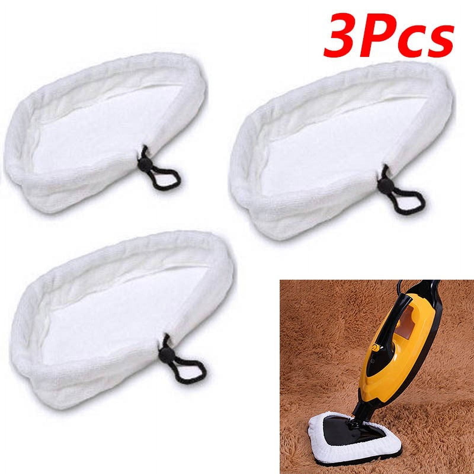 3Pcs Microfibre Cloth Cleaning Pad For Steam Floor Mop Steamer Cleaner ...