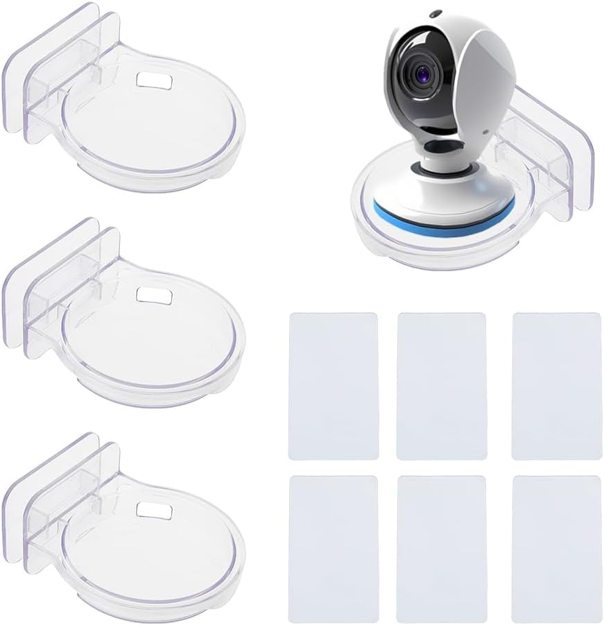 3Pcs Mini Acrylic Floating Shelves Round Wall Mounted Hanging Shelves ...