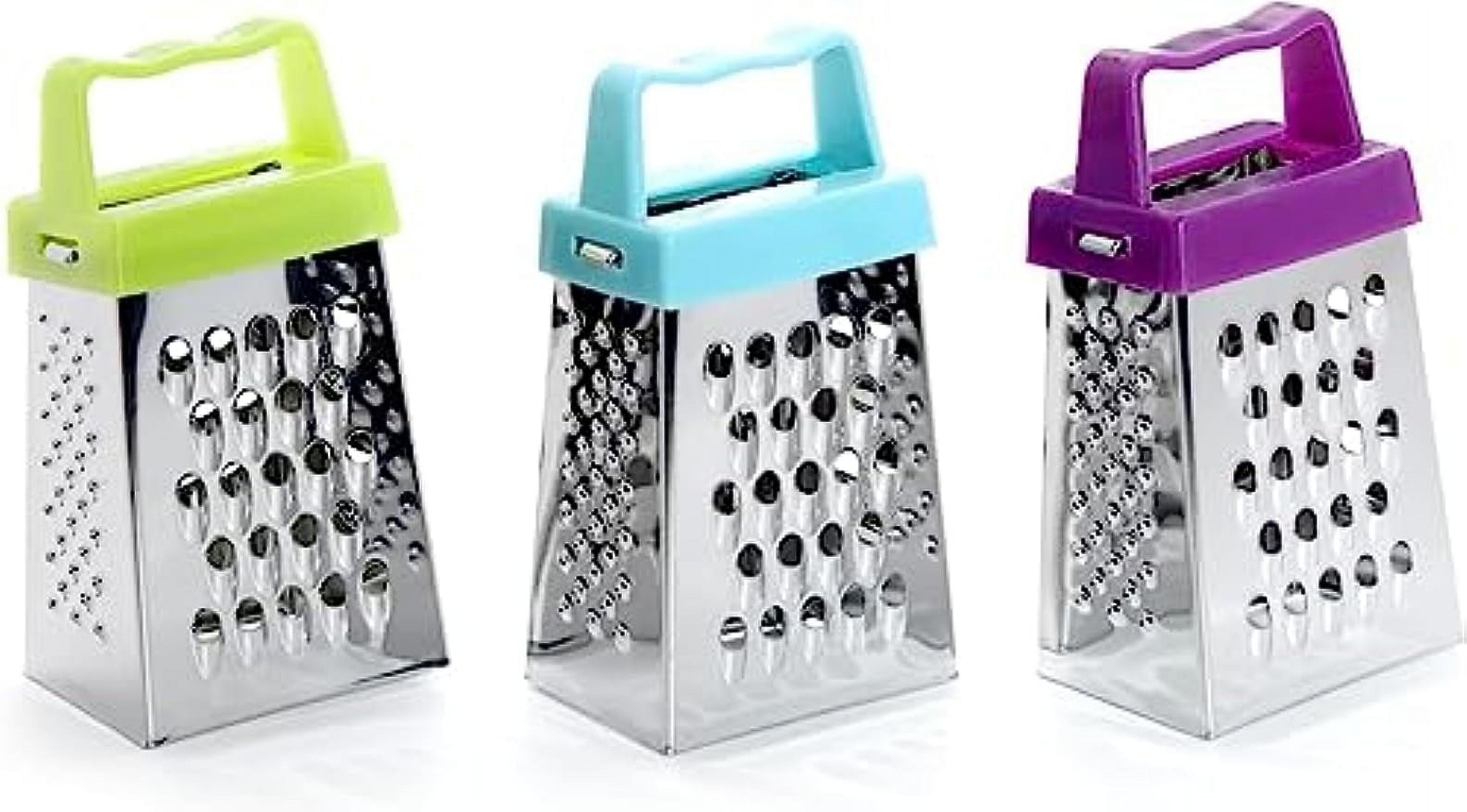 3Pcs Mini Cheese Grater, Professional Box Grater, Stainless Steel with ...