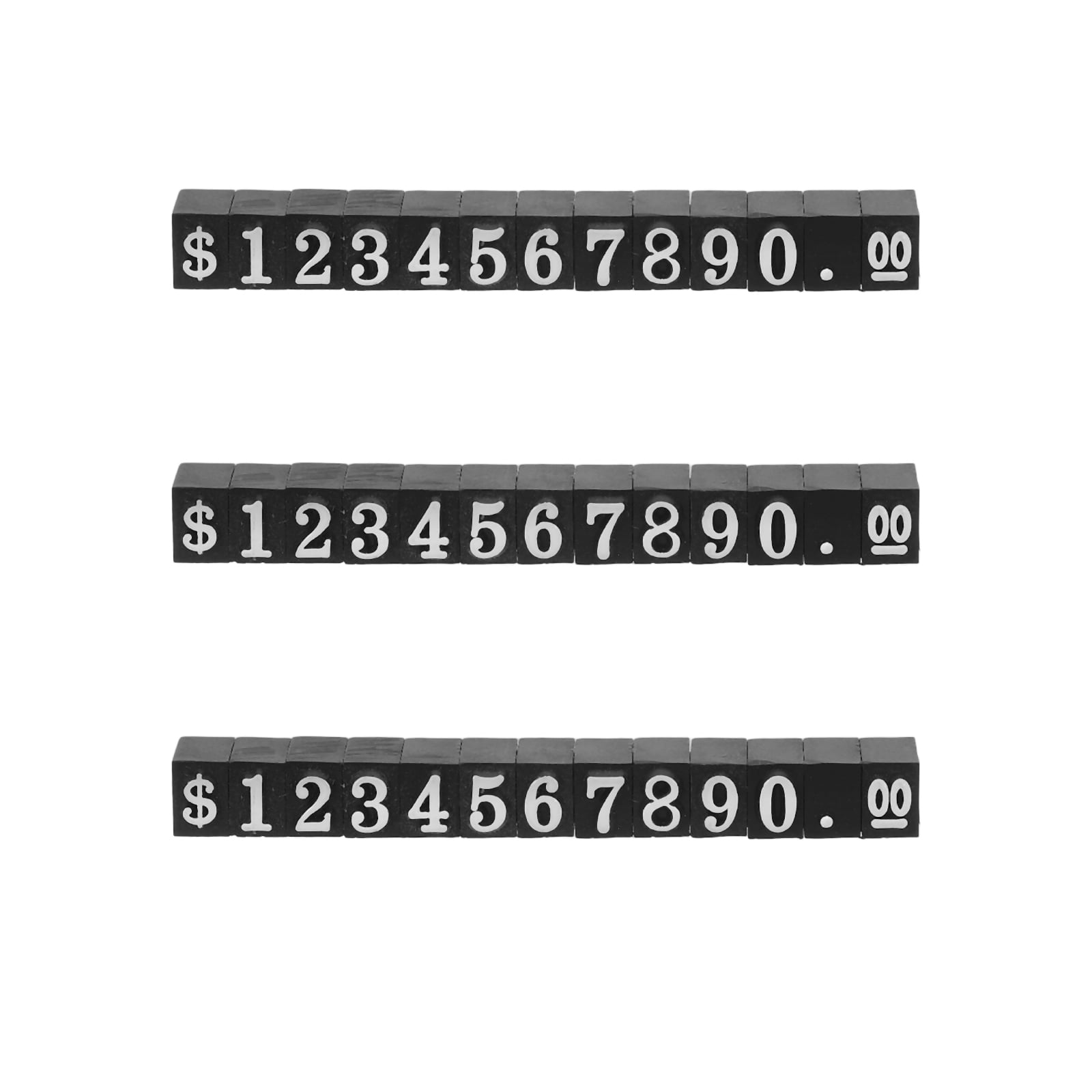 3Pcs Mini Cube Price Tag Display Number Letter Price Label Stand Block ...