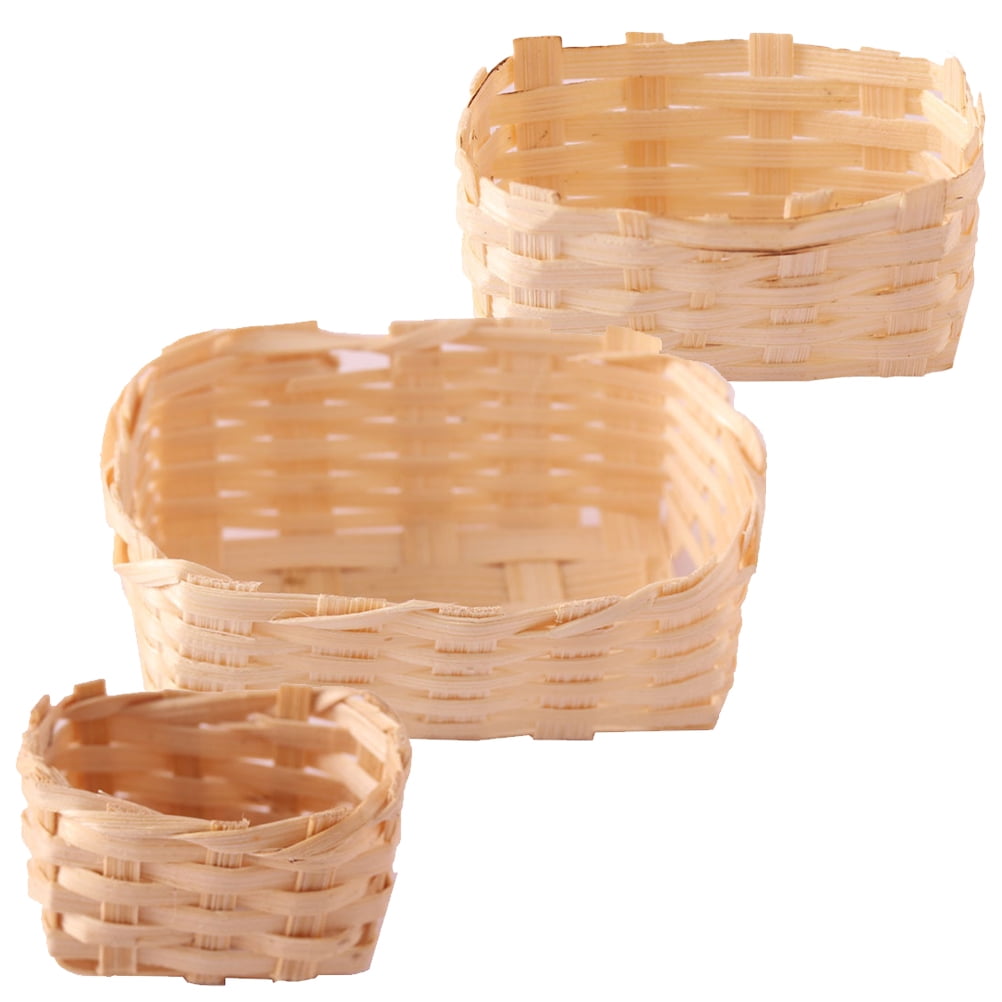 3Pcs Miniature Storage Baskets Desktop Storage Baskets Children Mini ...