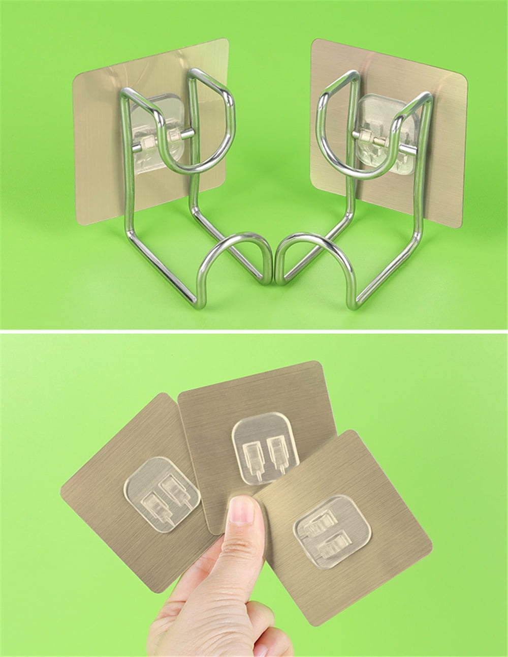 3Pcs Motorcycle Helmet Holder Hook Jacket Bag Display Rack Wall Mount ...