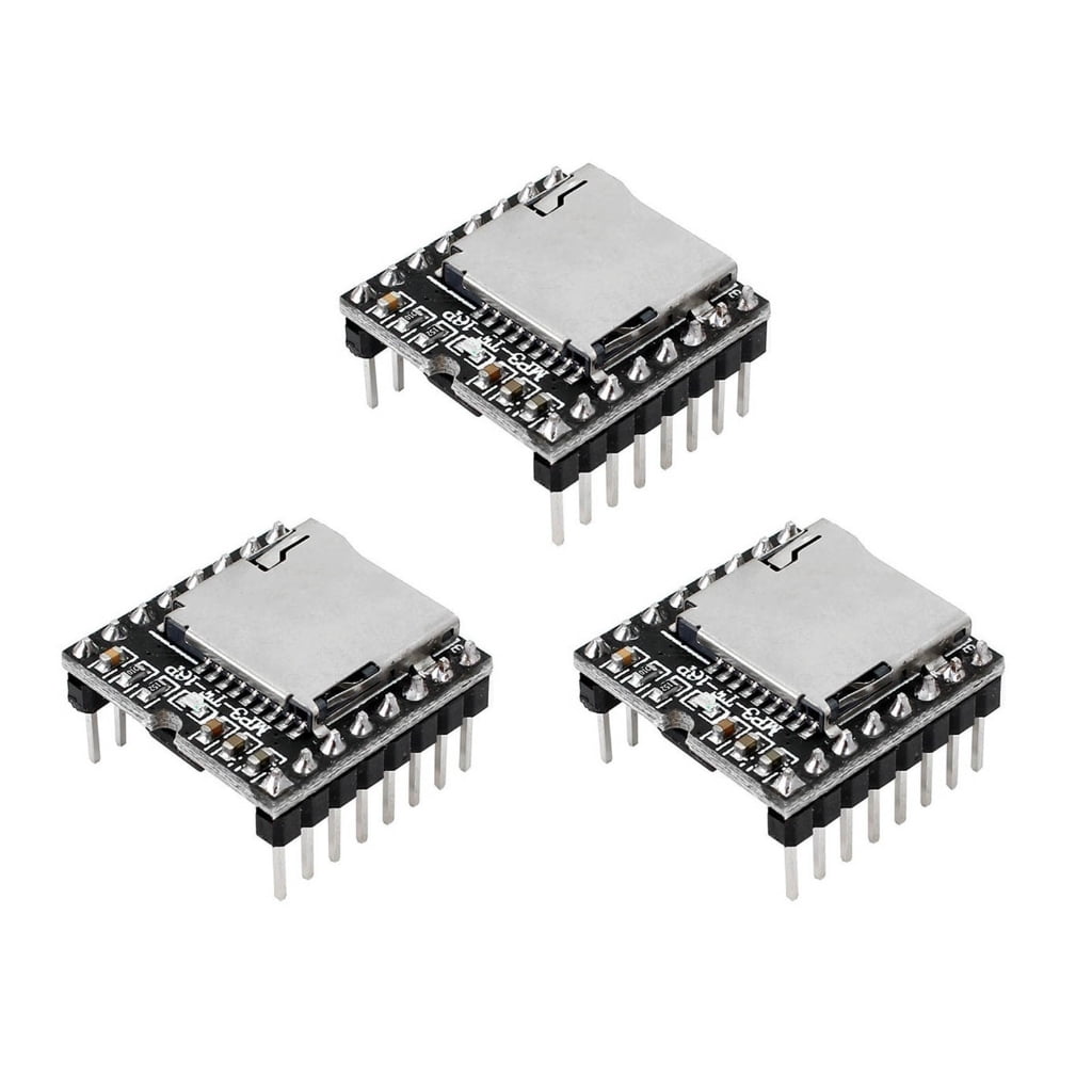3Pcs Multifunction MP3 Decoding For DFPlayer Small MP3 Player Module TF ...