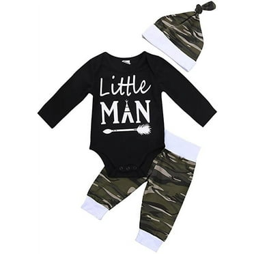 Infant Newborn Baby Boy Tops Romper Playsuit Pants Leggings Hat Outfits Clothes - Walmart.com