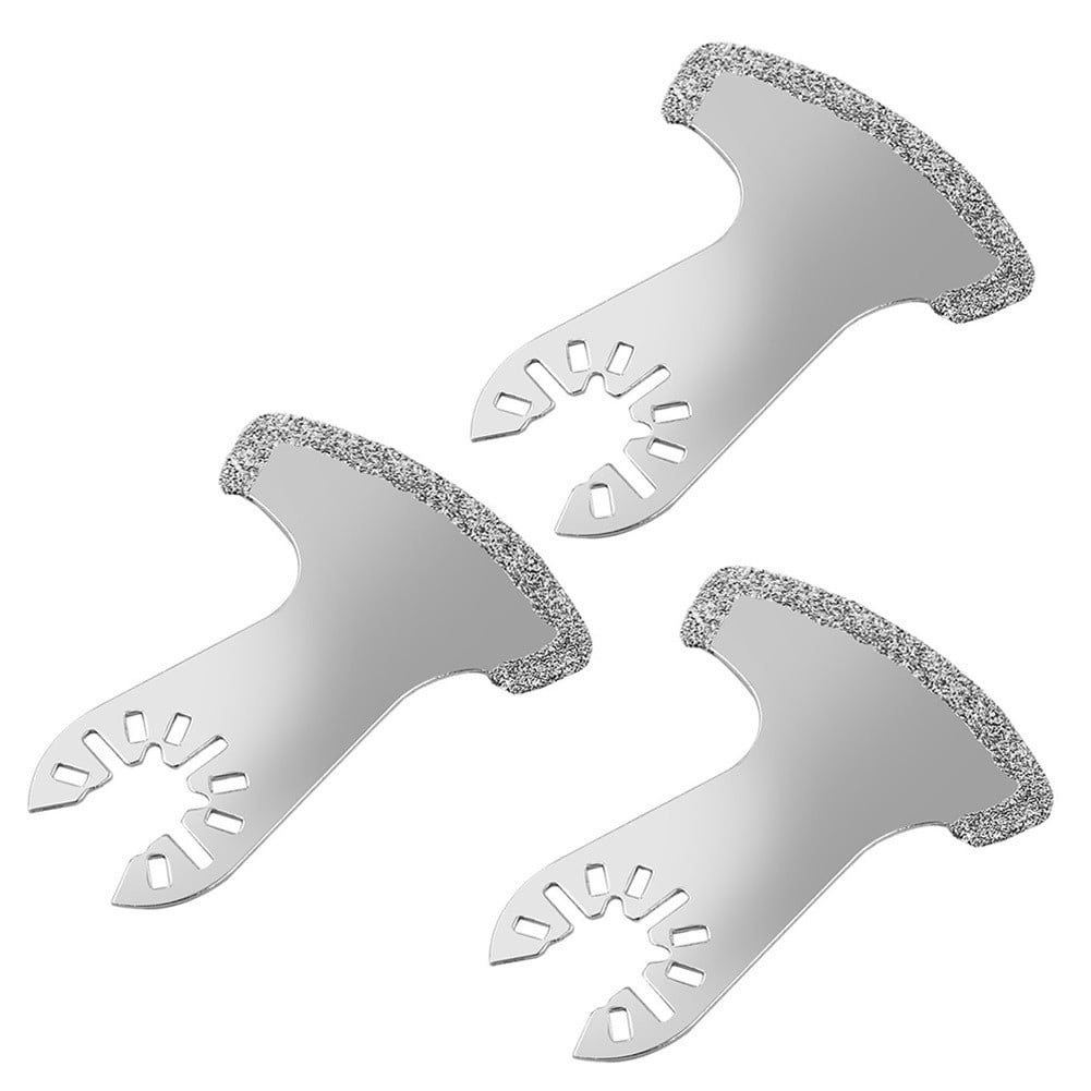 3Pcs Oscillating Multi Tool Swing Diamond Cutting Saw Blades for Grout ...