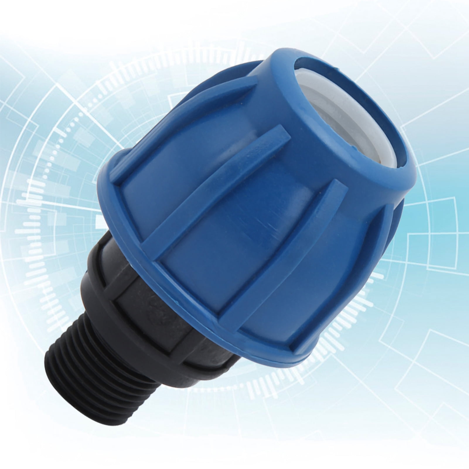 3Pcs PE Plastic Water Hose Pipe Connector Quick Connect Adapter ...