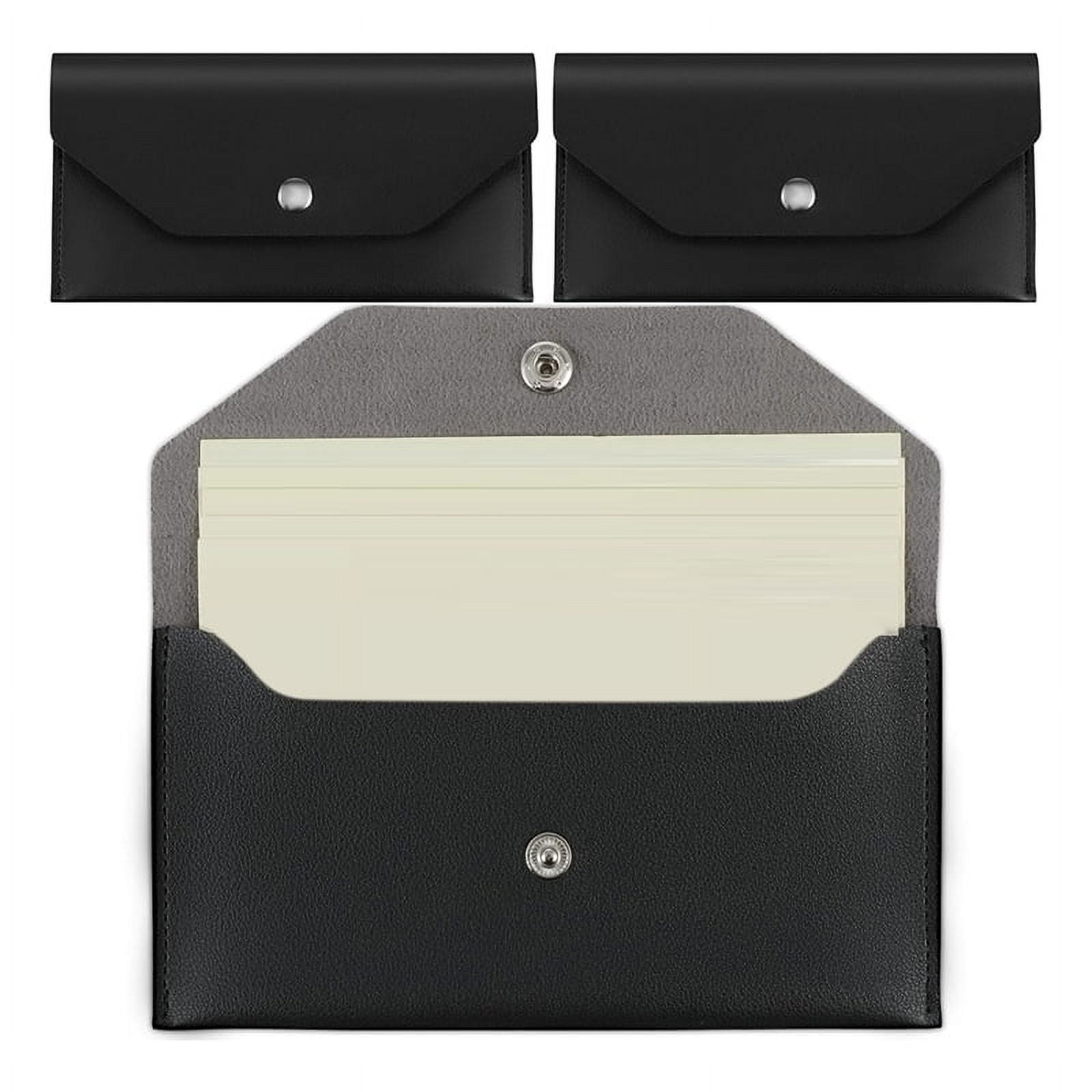 3Pcs PU Leather Cash Envelopes, Waterproof Money Envelopes Reusable ...