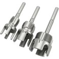3Pcs PVC Pipe Threader Kit, 1/2" 3/4" 1" Internal & External | Tap and ...