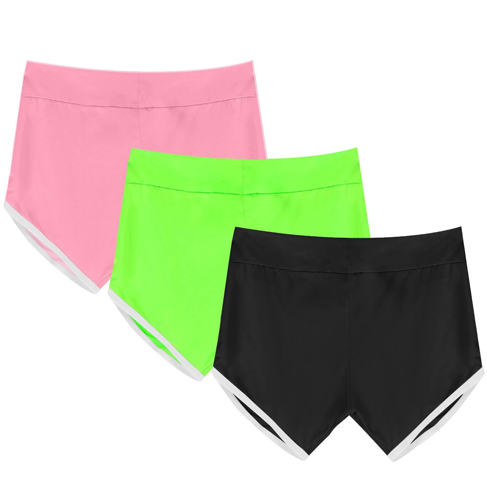 ZQUUVOU 3PCS Packs Soft Comfy Booty Workout shorts Breathable Lounge ...