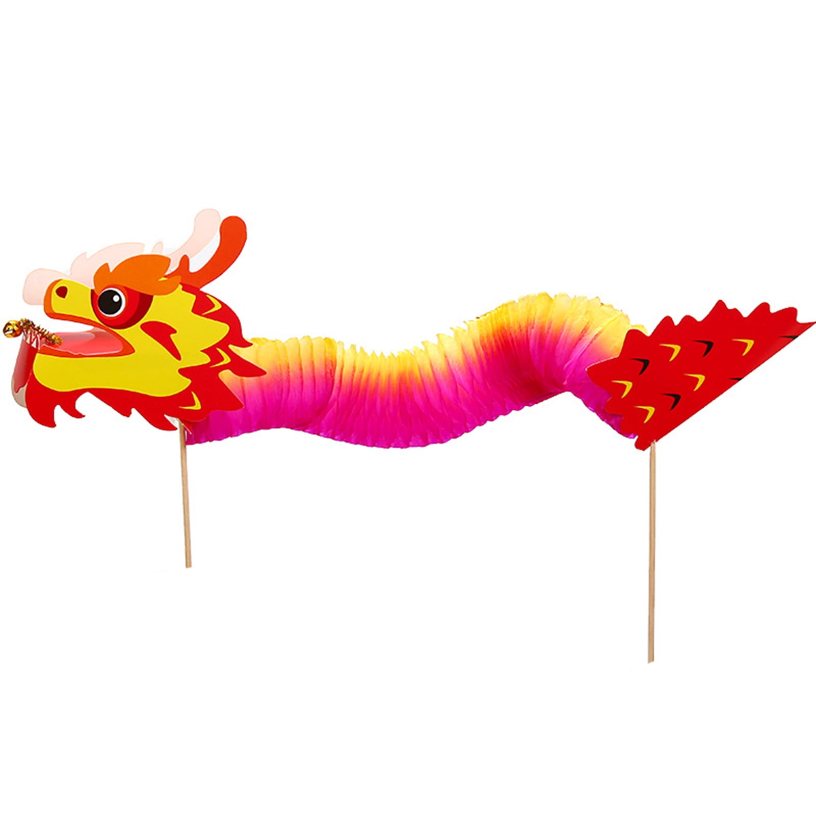 3Pcs Paper Dragon Toy - Handmade Chinese Dragon Shape - 3D Design - DIY ...