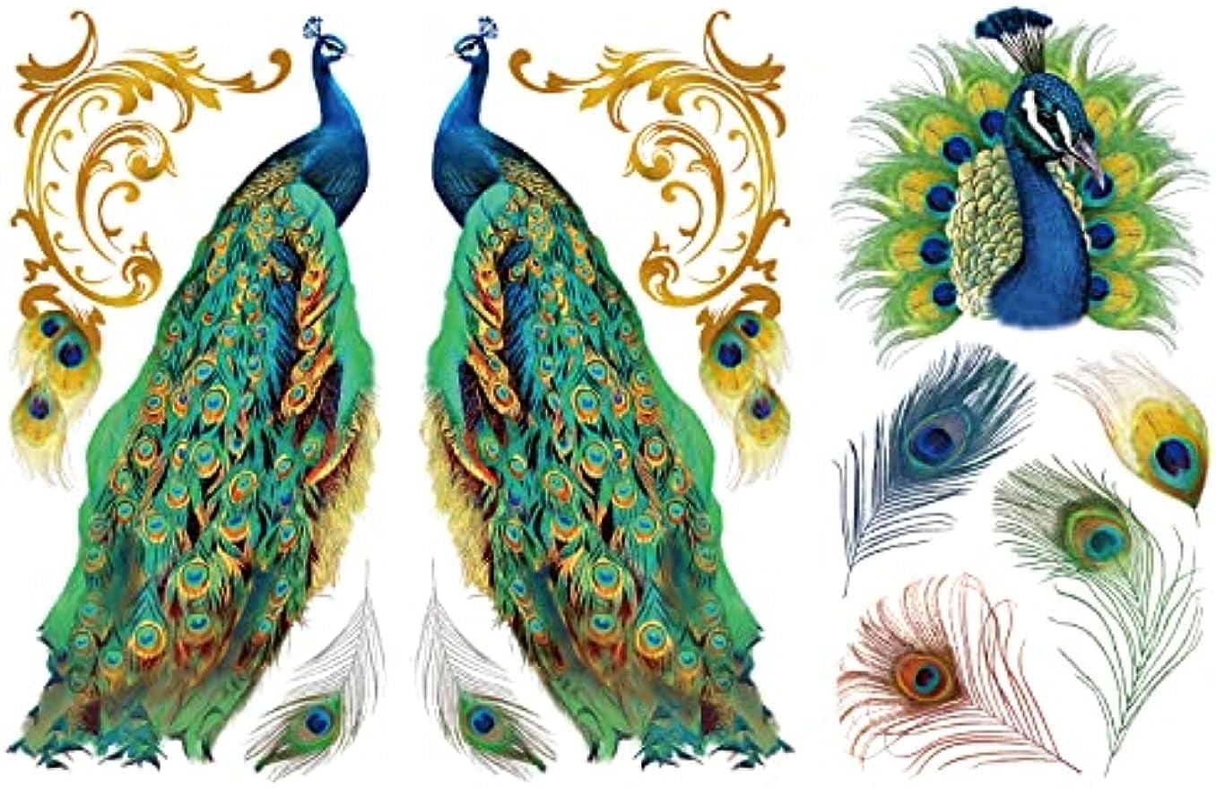 3Pcs Peacock Theme Decor Transfers 6x12 inch Furniture Transfer ...