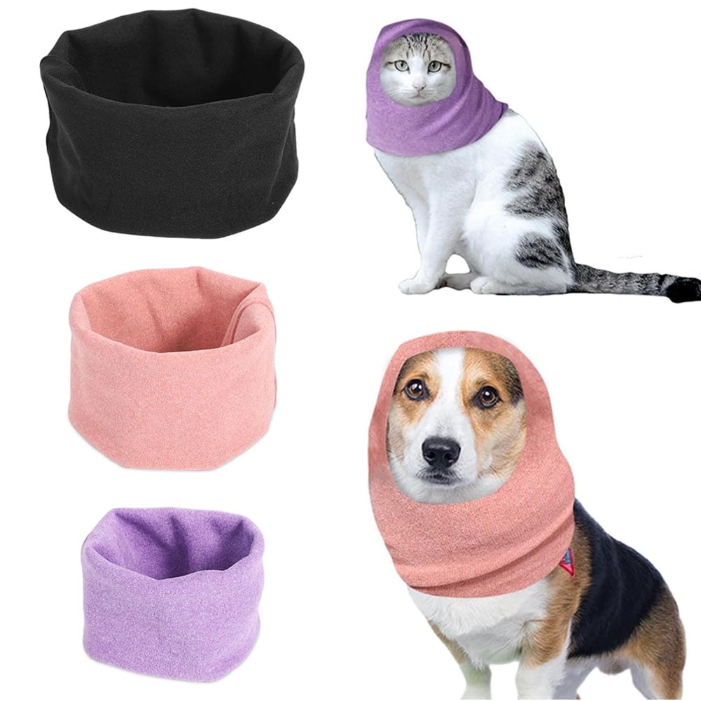 3Pcs Pet Ear Muffs, S/M/L Sized Ear Wraps for Dogs Cats Sound Proof Dog ...