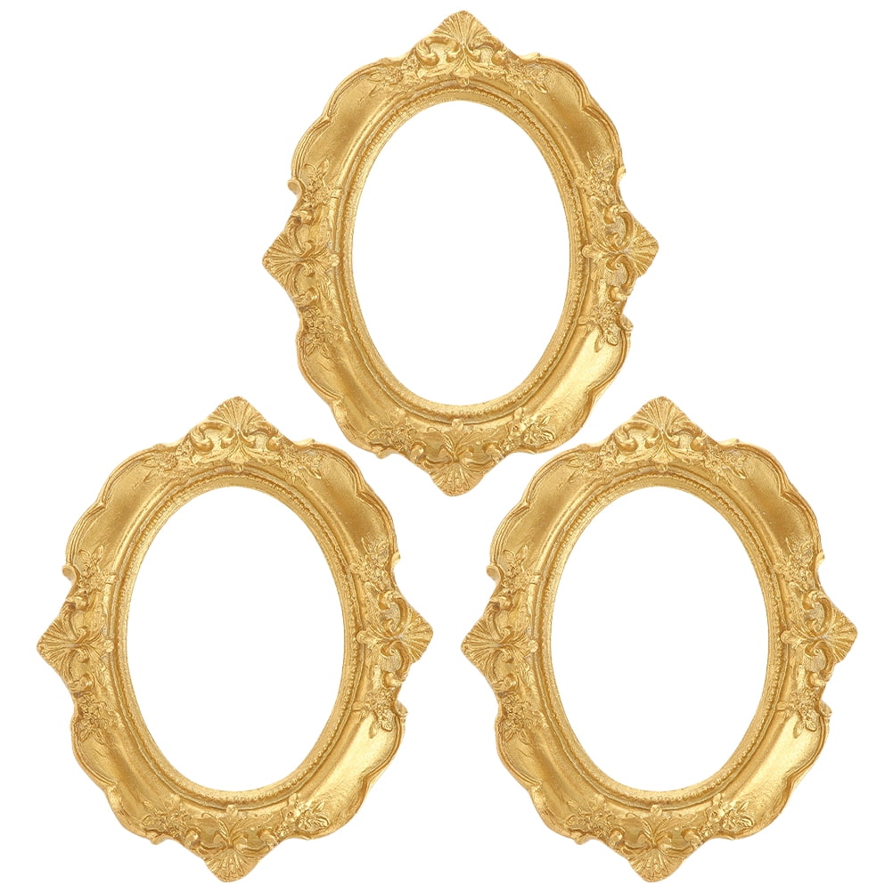 3Pcs Photo Frame Props Decorative Resin Picture Frames Retro Picture ...