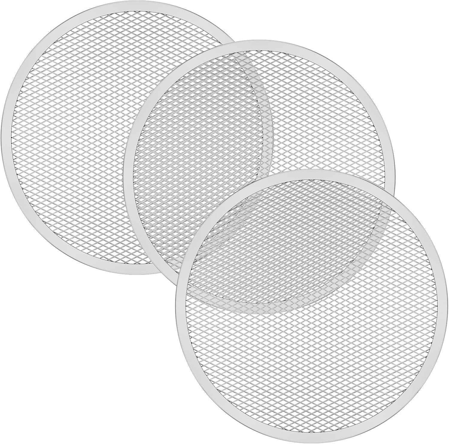 3Pcs Pizza Tray 12 inch Pizza Screen Non Stick Pizza Oven Tray ...