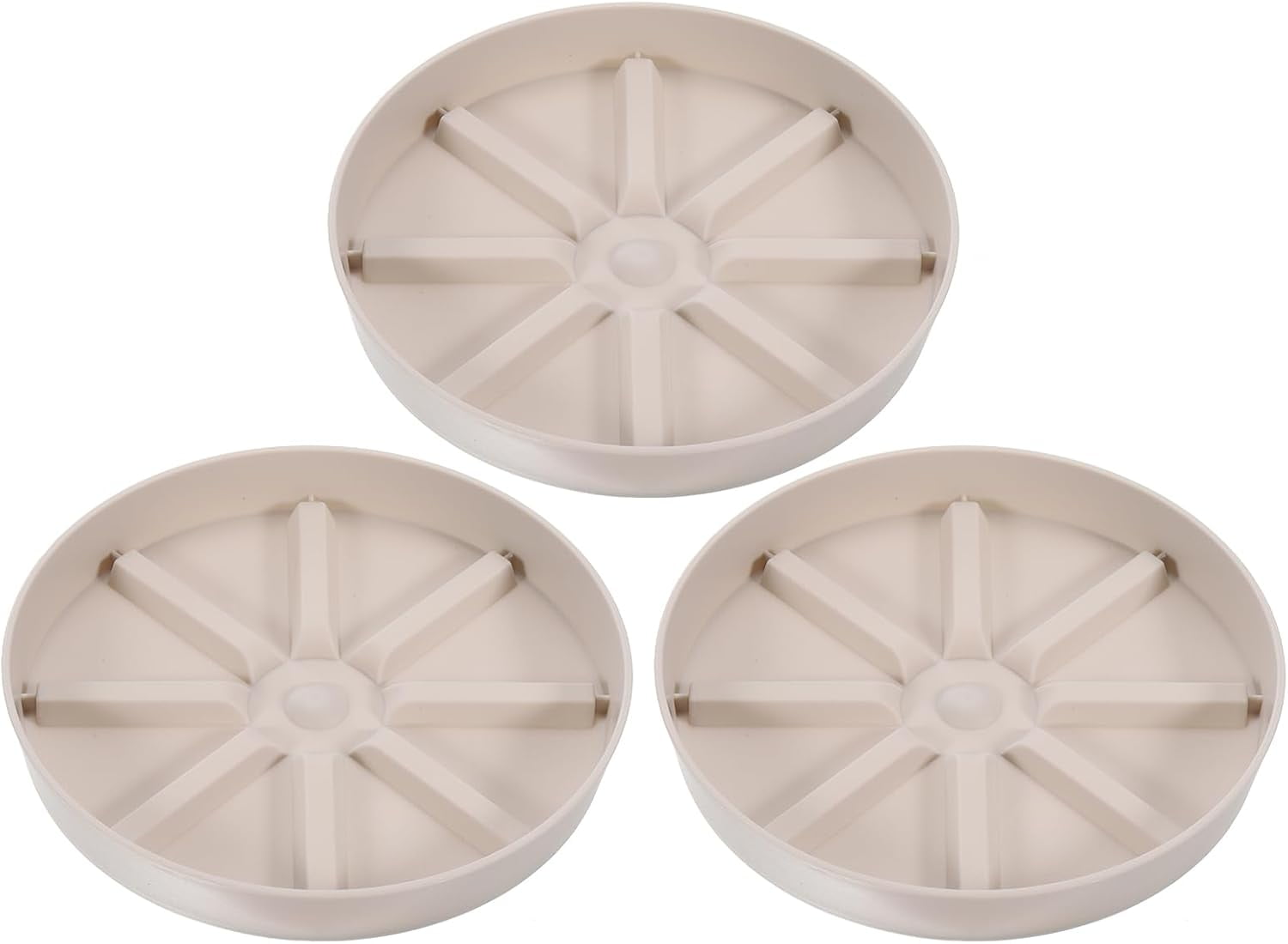 3Pcs Plant Pot Saucers, Plastic Round Plant Pot Thicker Flower Drip ...