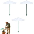3Pcs Plant Umbrellas for Outdoor, 13.4" Potted Plant Sun Shades ...