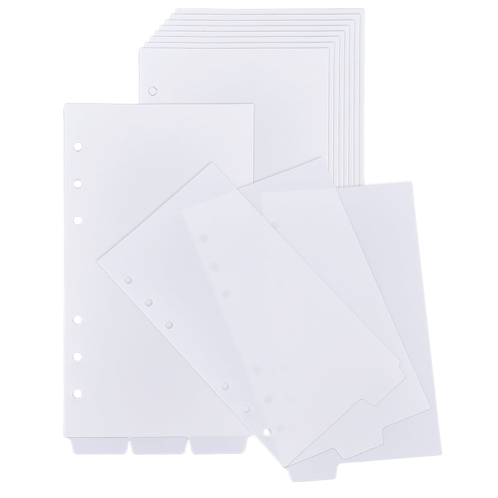 3Pcs Plastic Binder Dividers Index Page Tab for Planner Notebook Loose ...
