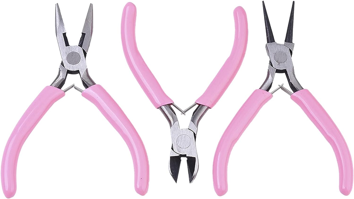 3Pcs Pliers Set, Carbon Steel Round Nose Pliers Shear Pliers Side ...