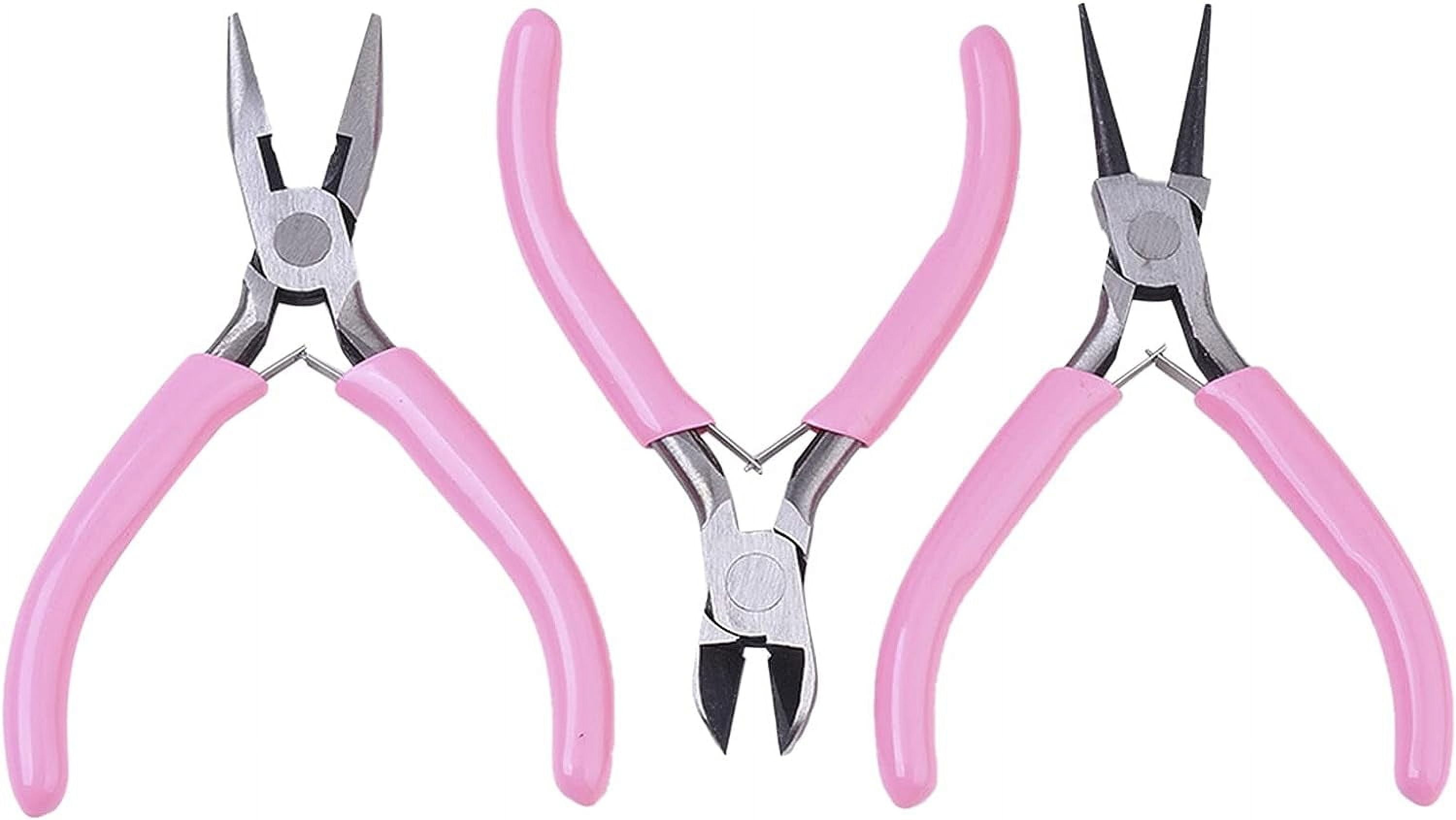 3Pcs Pliers Set, Carbon Steel Round Nose Pliers Shear Pliers Side ...