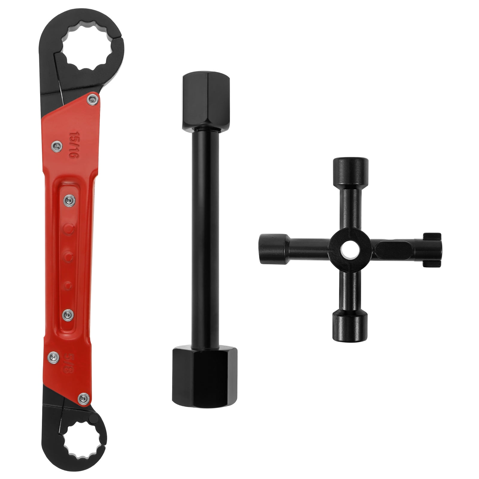 3Pcs Plumbing Tools Carbon Steel Angle Stop Wrench Precise Control ...