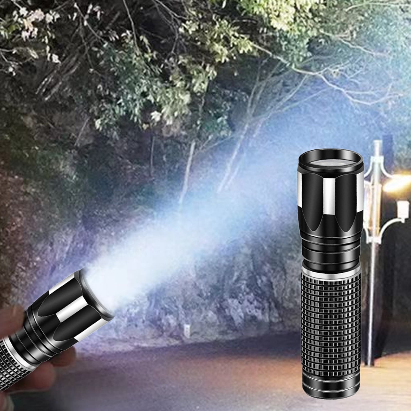 3Pcs Portable Flashlights High Rechargeable, LED Super Bright Flash ...