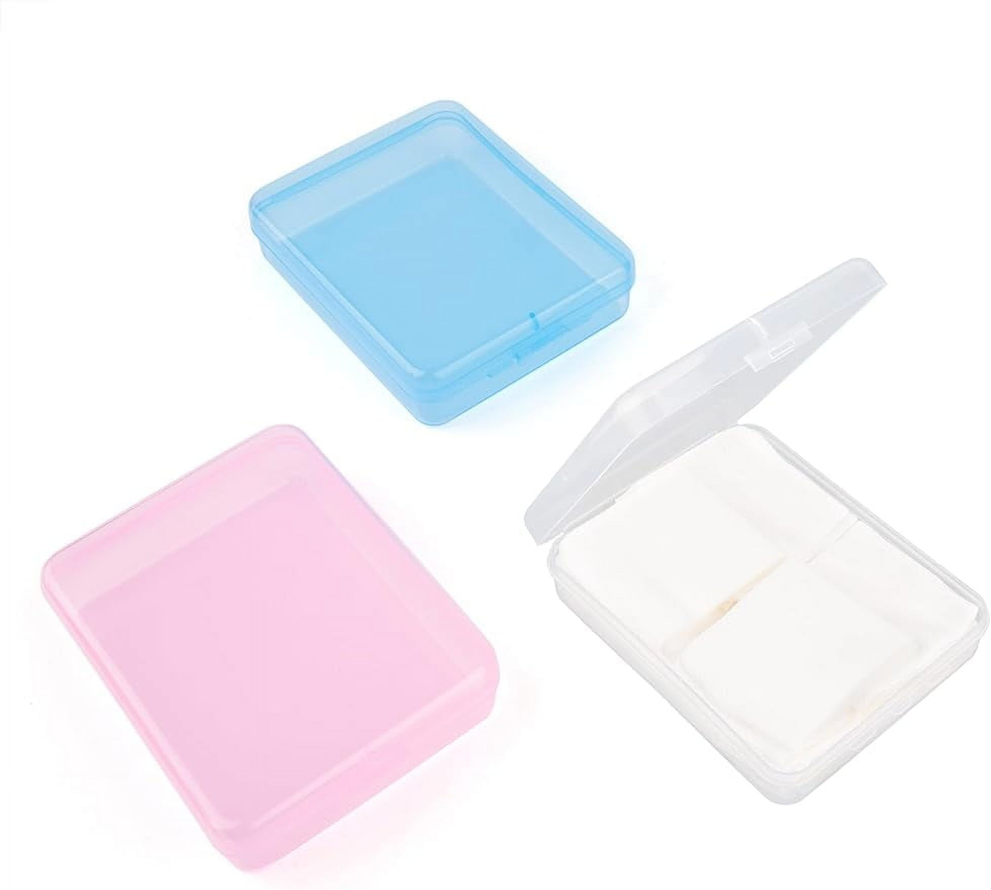 3Pcs Portable Travel Cotton Pad Holder Dispenser Cosmetic Sponge ...