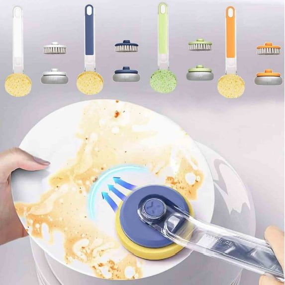 3Pcs Pot Scrubber Brush, Kadlawus Pot Scrubber Brush, Long Handle ...