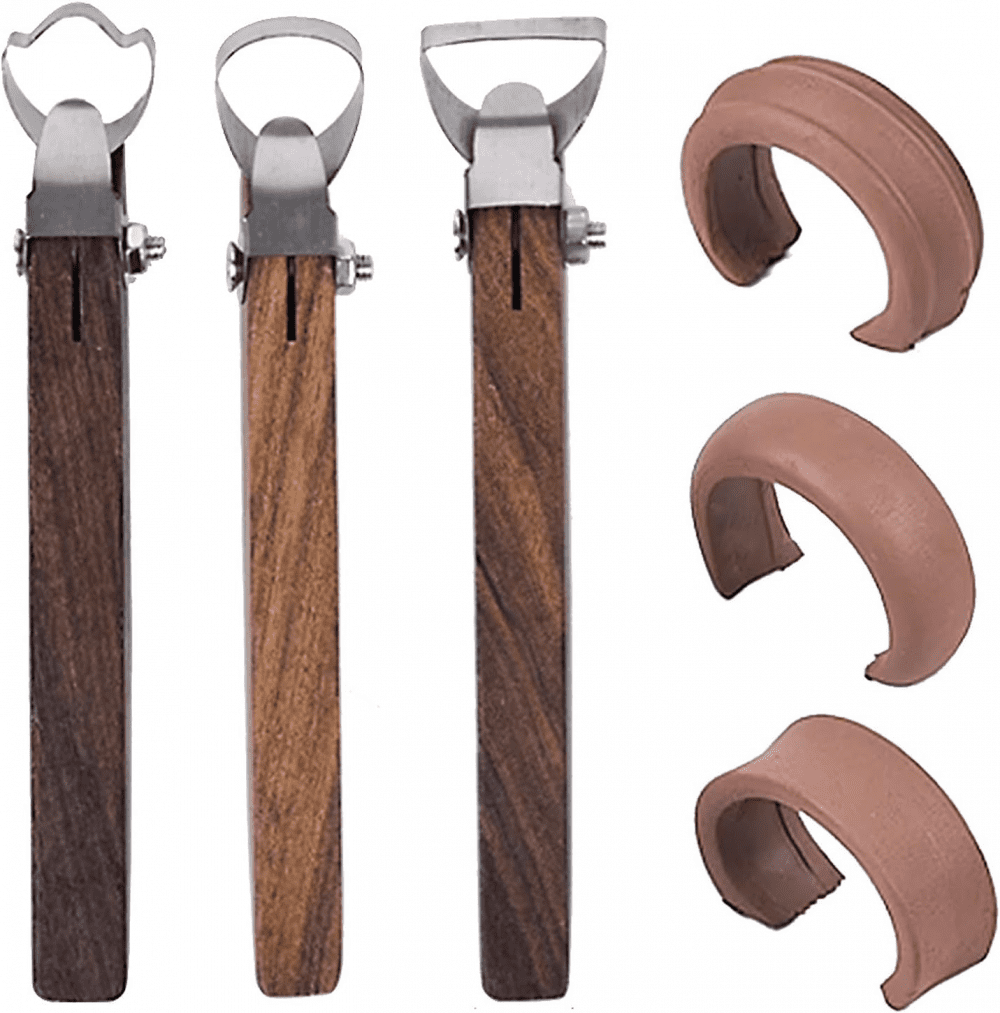 3Pcs Pottery Clay Sculpting Tools for Tea Cup Mug Utensil Vase Handle ...