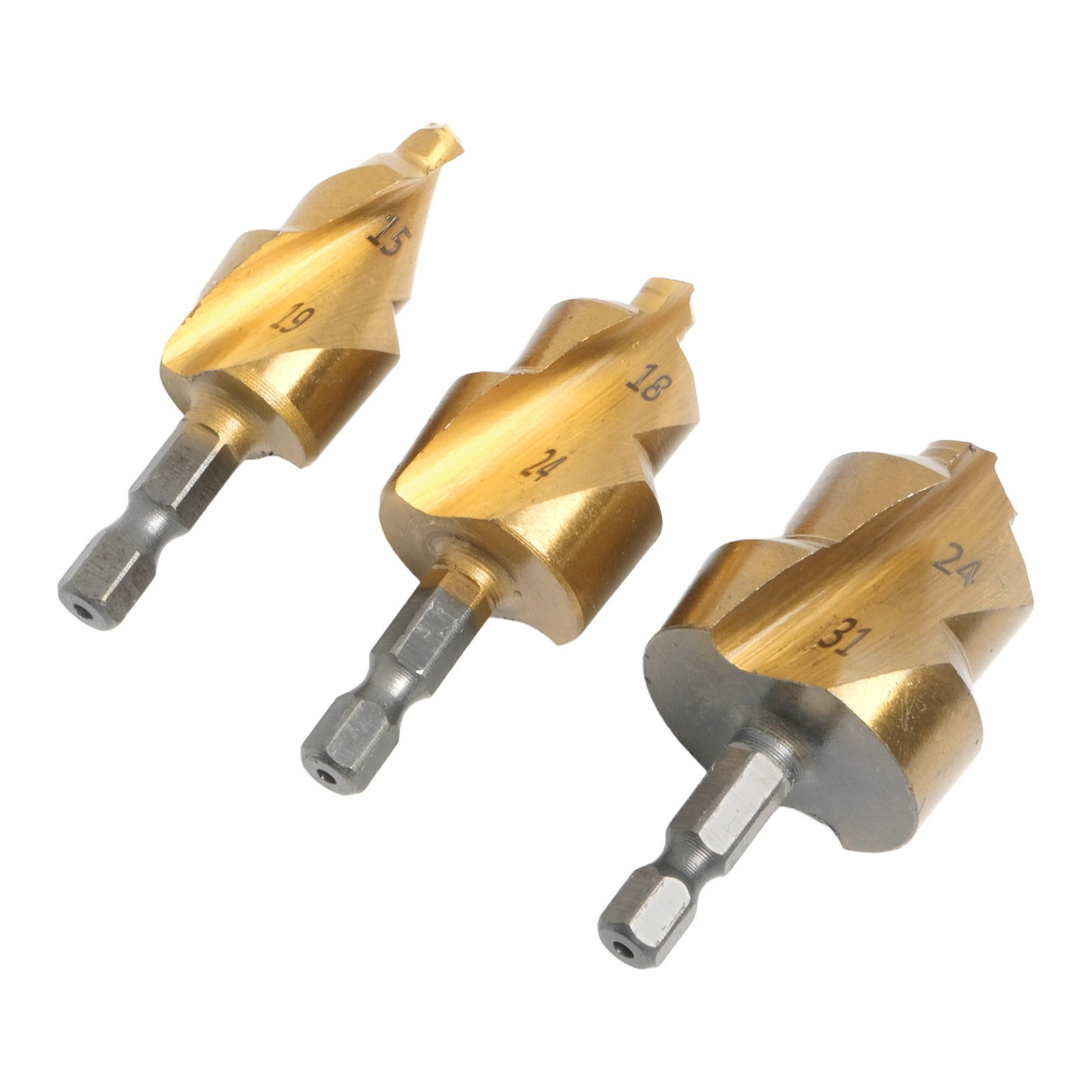 3Pcs Ppr Lifting Stepped Drill Bit Hexagon Shank Water-=-= Pipe ...