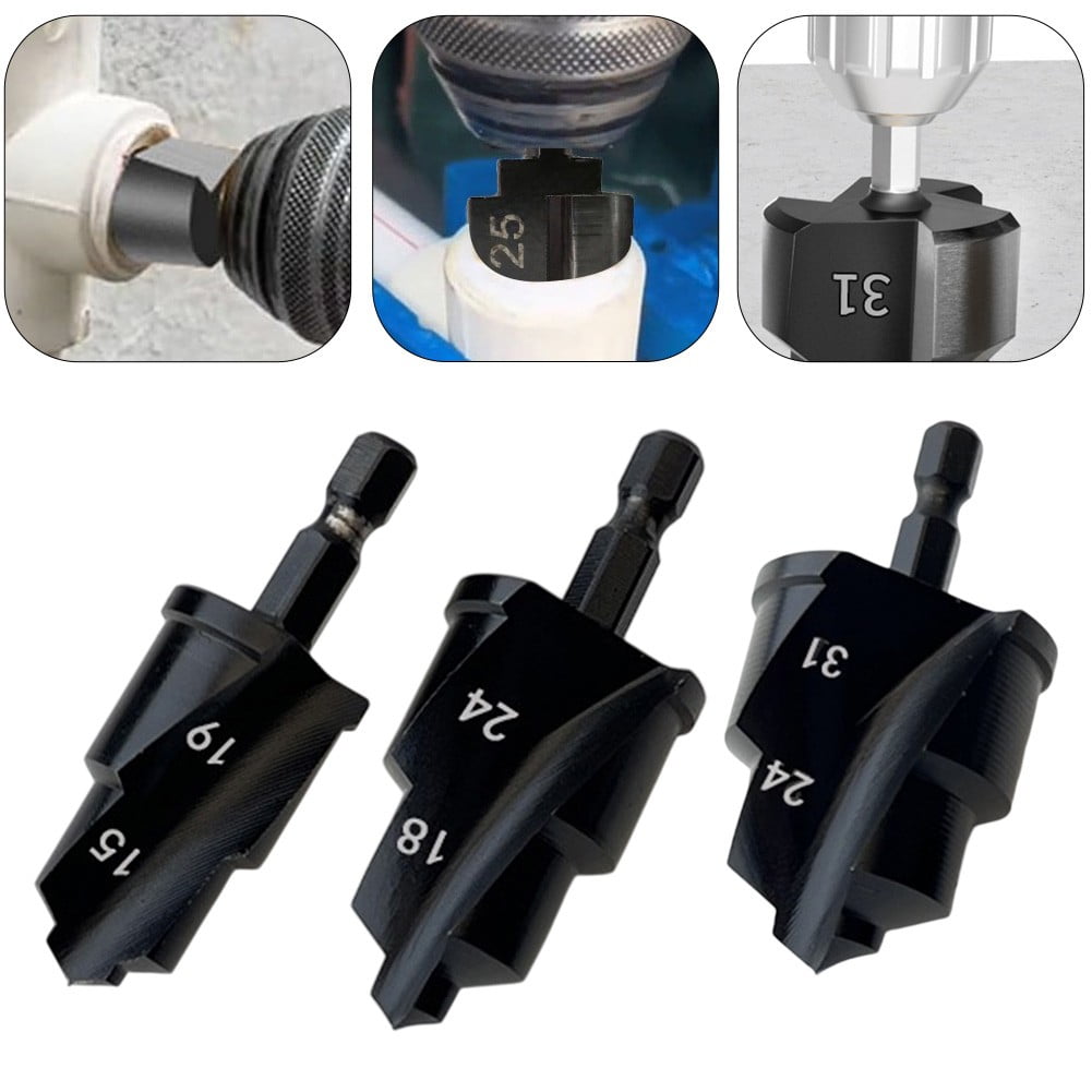 3PCS PPR Water Pipe Drill Bit Countersink Bit Drilling for Plumbing ...